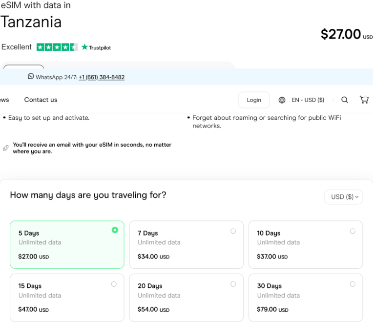 Tanzania: Best Tourist eSIMs Reviewed (2025) – Phone Travel Wiz