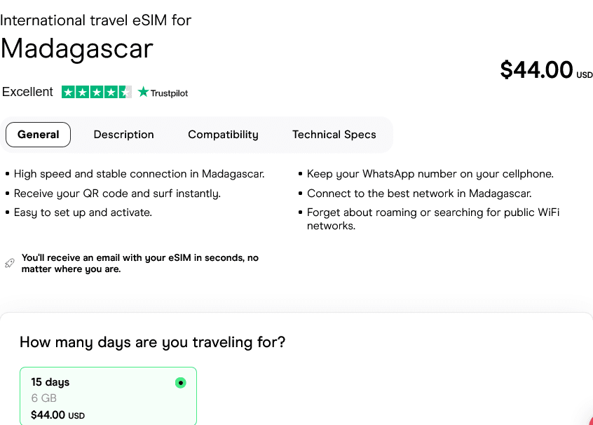 Madagascar: Best Tourist eSIMs Reviewed (2025) – Phone Travel Wiz