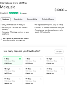 Malaysia: Best Tourist eSIMs Reviewed (2025) - Phone Travel Wiz