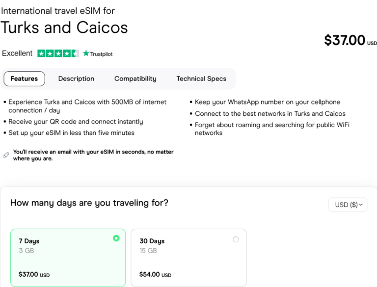 Turks & Caicos Islands: Best Tourist eSIMs Reviewed (2025) - Phone ...